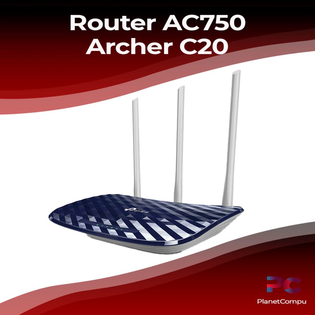 Router Tp link Archer AC20 AC750 – PlanetCompu – componentes de PC