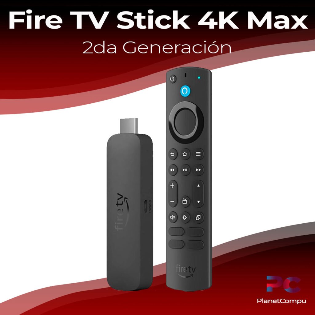 Fire Tv Stick 4k MAX 2da gen Wi-Fi 6E Con Control Por Voz Alexa ...